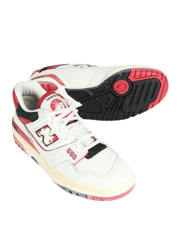 NEW BALANCE Leather Sneakers - White