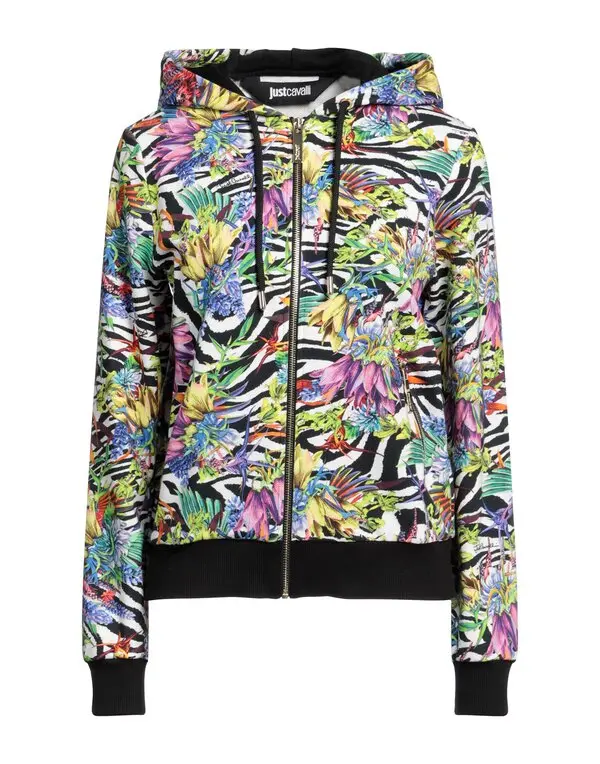 Just Cavalli Floral Print Cotton Sweatshirt