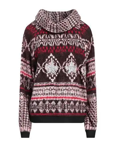 BRAND UNIQUE Jacquard Knit Turtleneck Top