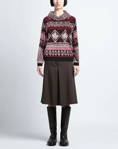 BRAND UNIQUE Jacquard Knit Turtleneck Top