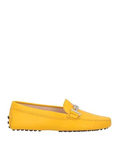 TOD'S Leather Loafers - Yellow