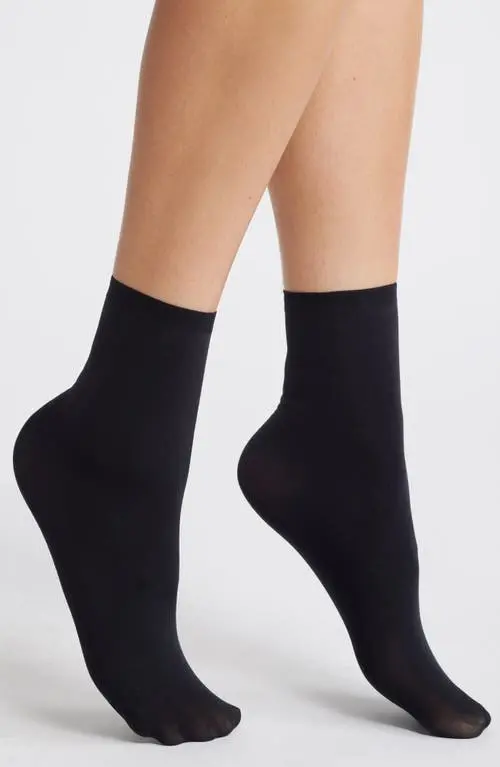 Oroblu Stretchy Crew Socks - Black