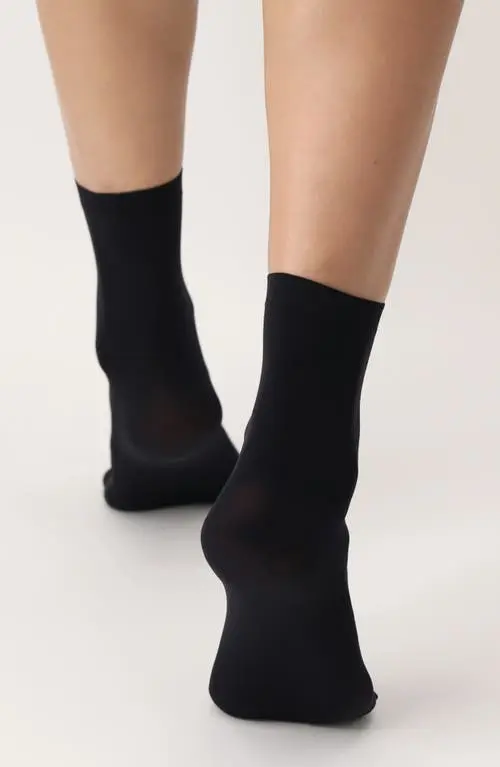 Oroblu Stretchy Crew Socks - Black