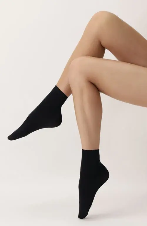 Oroblu Stretchy Crew Socks - Black
