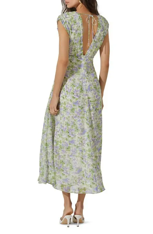 slim fit dress slacks Julietta Floral Corset Midi Dress