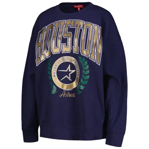Mitchell & Ness Houston Astros Cooperstown Collection Logo Pullover Sweatshirt