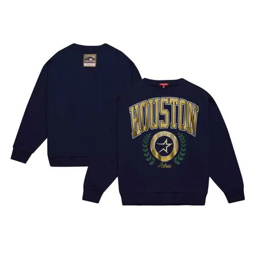 Mitchell & Ness Houston Astros Cooperstown Collection Logo Pullover Sweatshirt