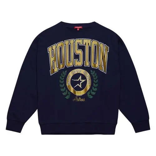 Mitchell & Ness Houston Astros Cooperstown Collection Logo Pullover Sweatshirt