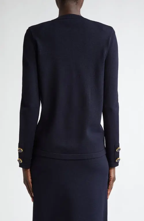 St. John Santiago Sweater Jacket - Midnight