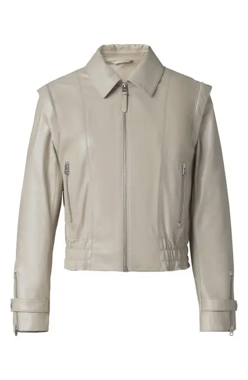 Buy Mackage Amoree Leather Jacket Trench At 60% Off Editorialist