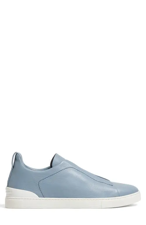 Zegna Triple Stitch™ Secondskin Low-top Sneakers - Light Blue