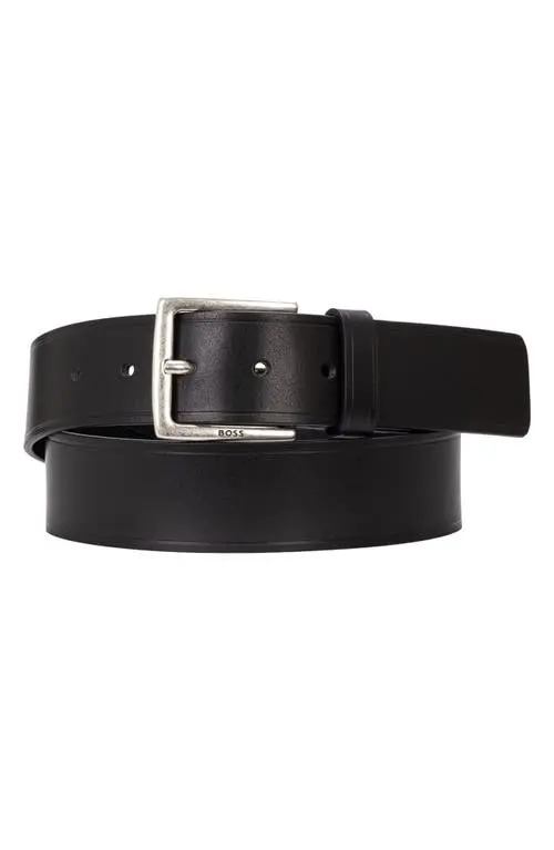 BOSS Rummi Leather Belt - Black