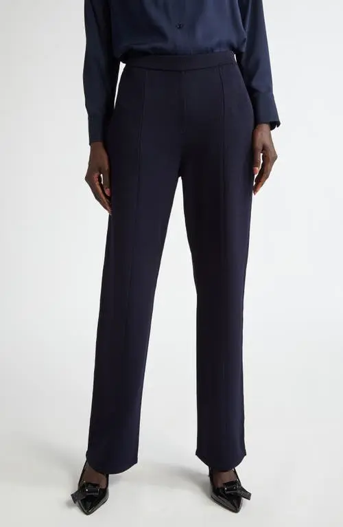 St. John Santiago Straight Leg Pants - Midn Midnight