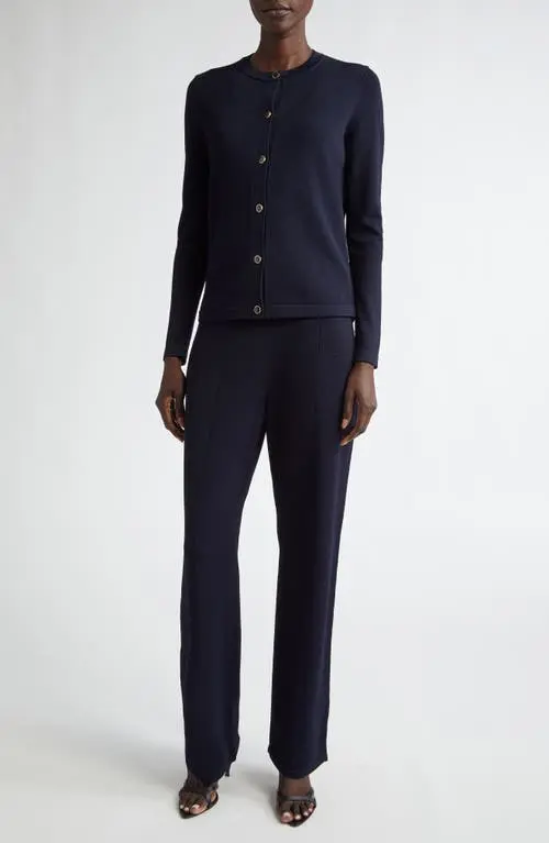 St. John Santiago Straight Leg Pants - Midn Midnight