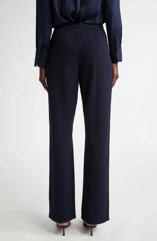 St. John Santiago Straight Leg Pants - Midn Midnight