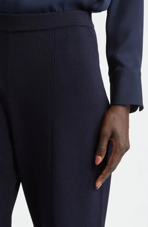St. John Santiago Straight Leg Pants - Midn Midnight