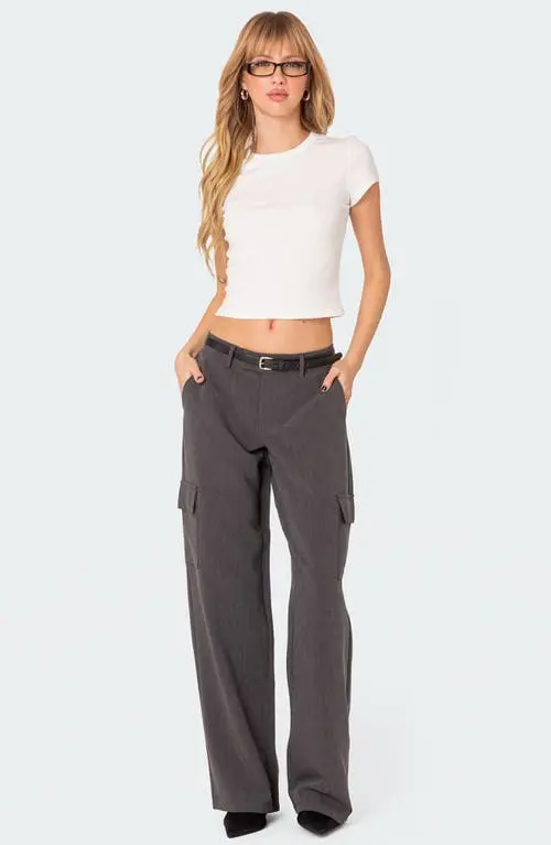 EDIKTED Faith Relaxed Straight Leg Trousers