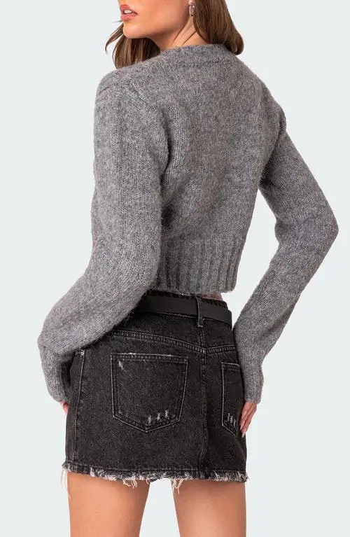 EDIKTED Jillian Two-way Zip Cardigan