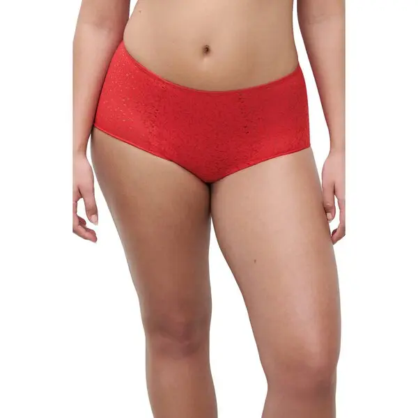 Chantelle Norah Comfort High Waist Briefs - Poppy Red
