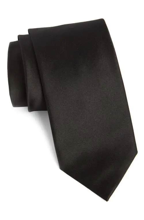 Canali Solid Silk Neck Tie
