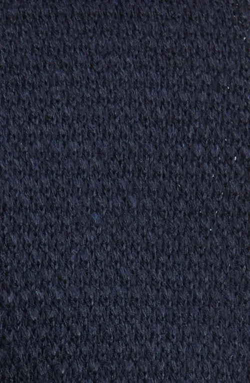 Zegna Oasi Linen Knit Tie - Blue