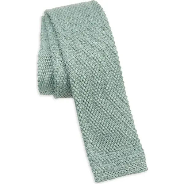 Zegna Oasi Linen Knit Tie - Green