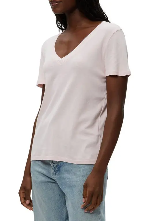 Michael Stars Dylan Classic V-neck T-shirt - Lychee