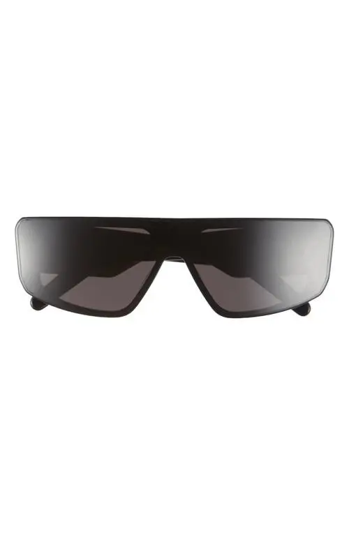 Rick Owens Performa Shield Sunglasses - Black Temple/black Lens