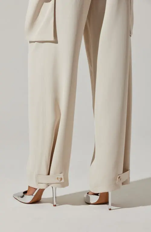Astr The Label Denison Pleated Cargo Trousers