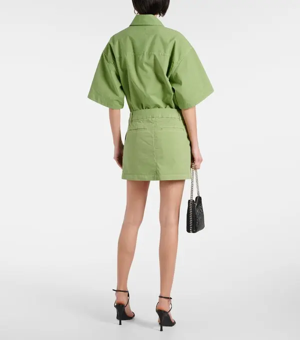 Stella McCartney Cotton Canvas Miniskirt