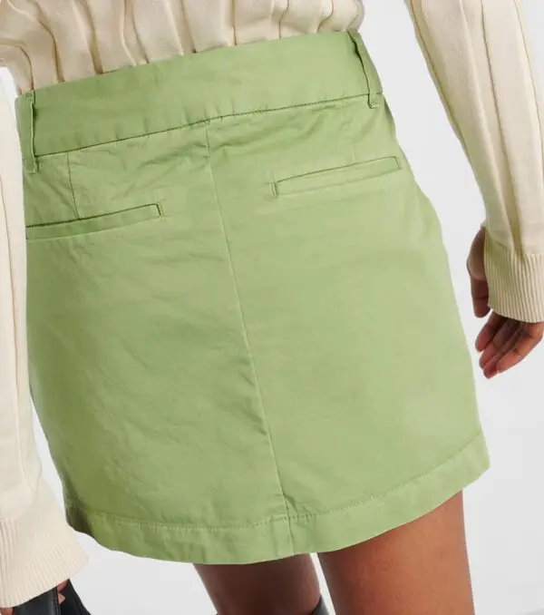 Stella McCartney Cotton Canvas Miniskirt