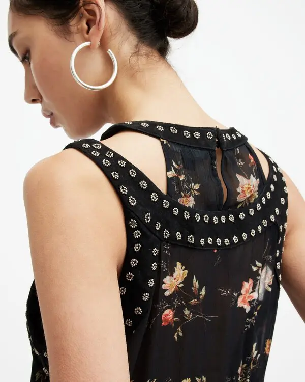 ALLSAINTS Jessie Tanana Floral Print Maxi Dress