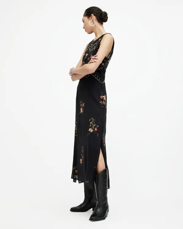 ALLSAINTS Jessie Tanana Floral Print Maxi Dress