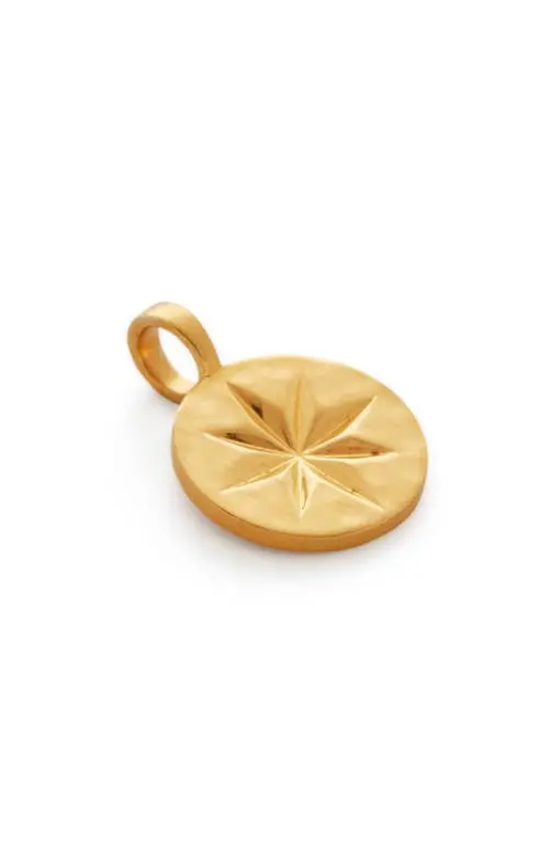 Monica Vinader Guiding Star Pendant - Yellow Gold