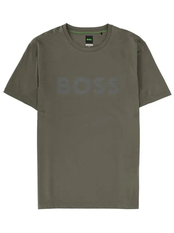 BOSS T-shirt With Logo - Green