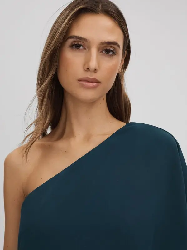 Halston Melina One-shoulder Mini Dress