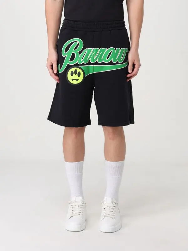 BARROW Printed Shorts - Black