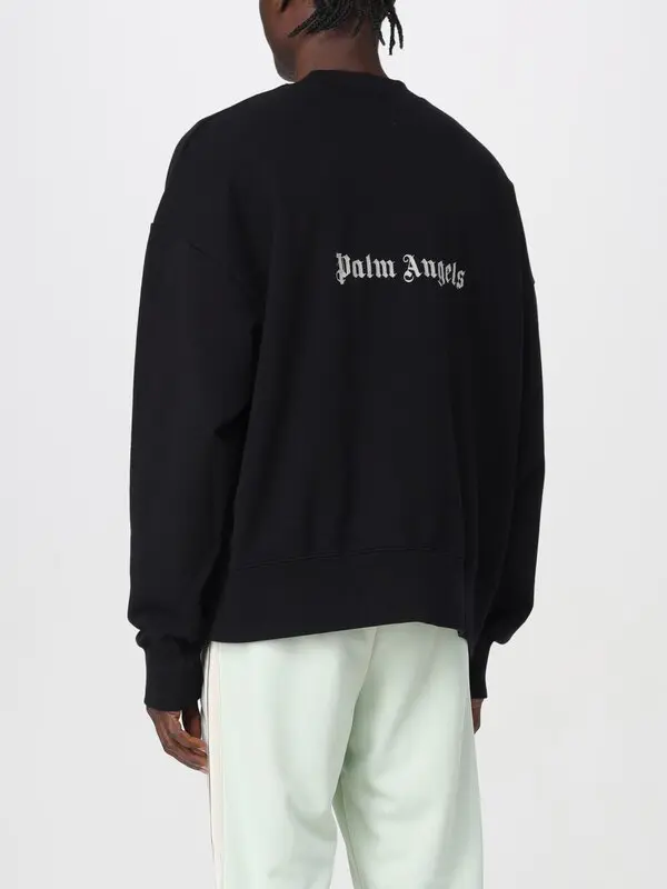 Palm Angels Logo Sweatshirt - Navy