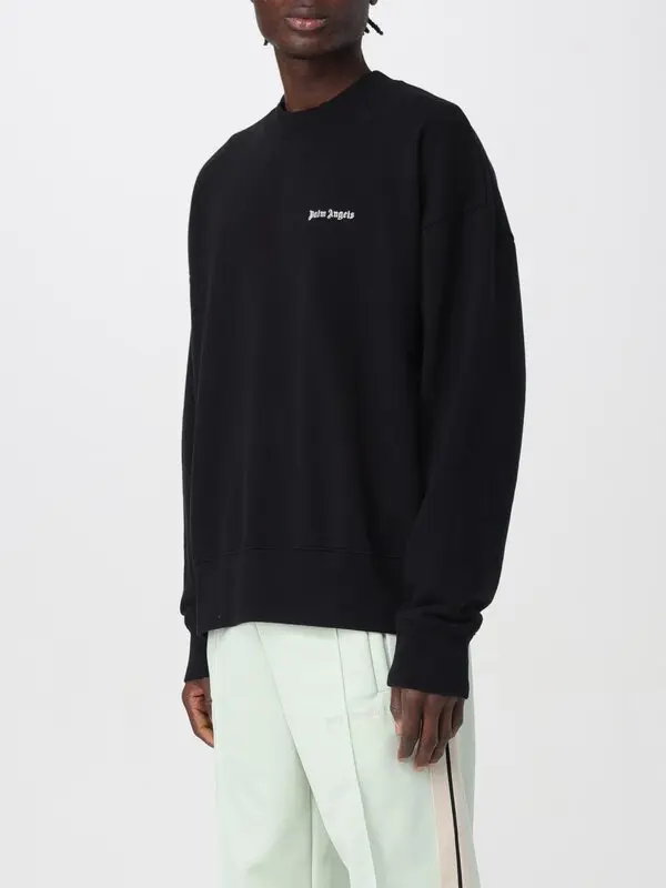 Palm Angels Logo Sweatshirt - Navy