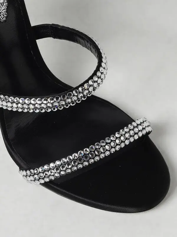 Rene Caovilla Embellished Stiletto Sandals - Silver