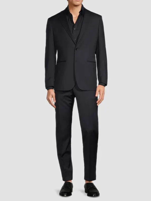 Corneliani Wool Crystal Lapel Tuxedo