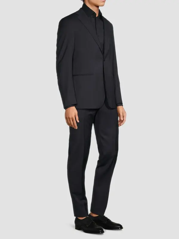 Corneliani Wool Crystal Lapel Tuxedo