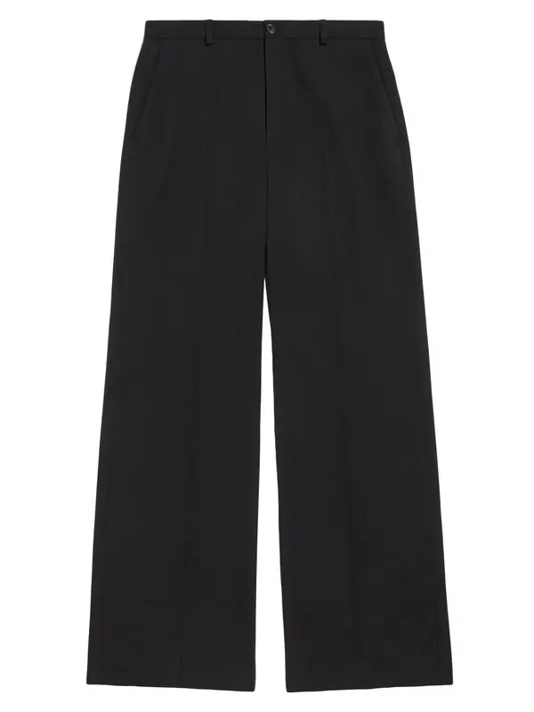 Balenciaga Regular Fit Tailored Pants - Black