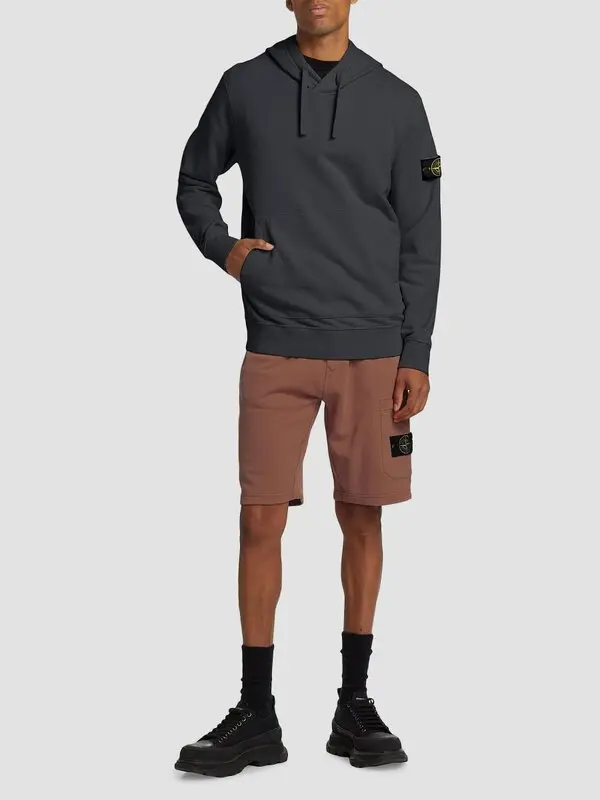 Stone Island Core Cotton Fleece Hoodie