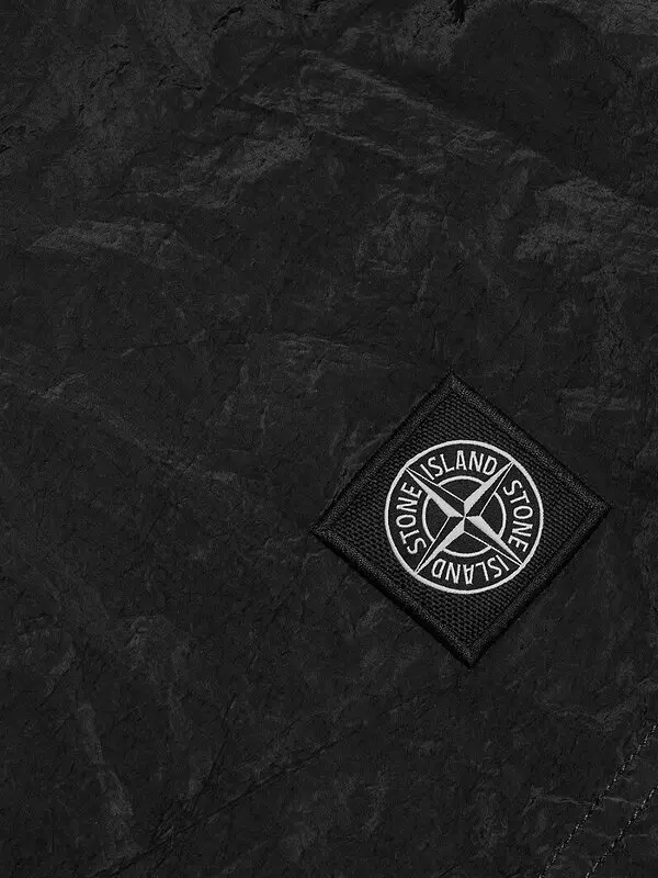 Stone Island Solid Swim Trunks - Black