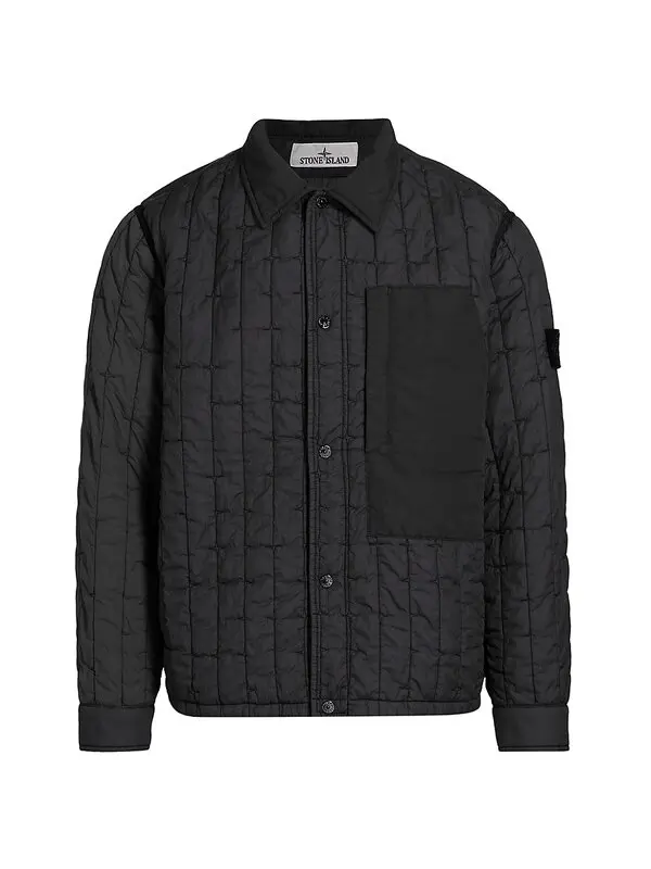 Buy Stone Island Stella Quilted Nylon Jacket - Black At 50% Off
