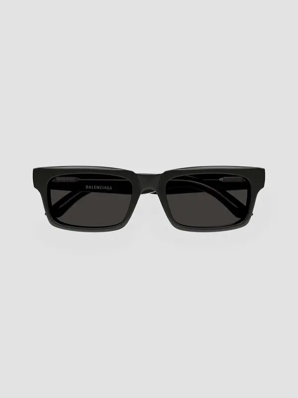 Balenciaga Weekend 55mm Rectangular Sunglasses - Grey Dark Grey