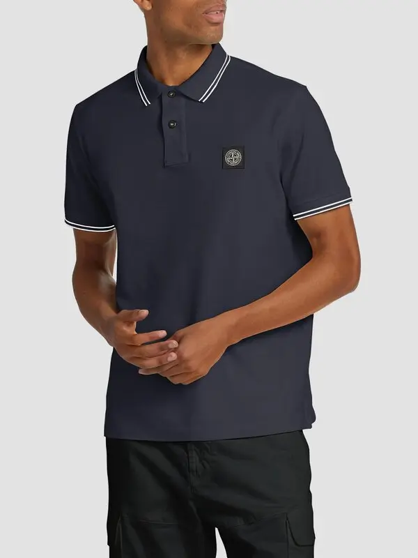 Stone Island Core Classic Cotton-blend Polo Shirt