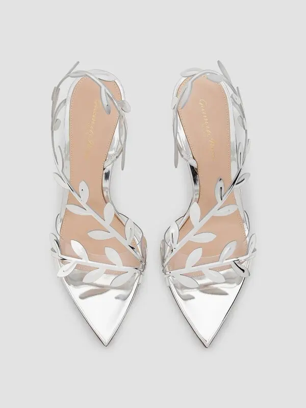 GIANVITO ROSSI Flavia 105mm Sandals - Silver