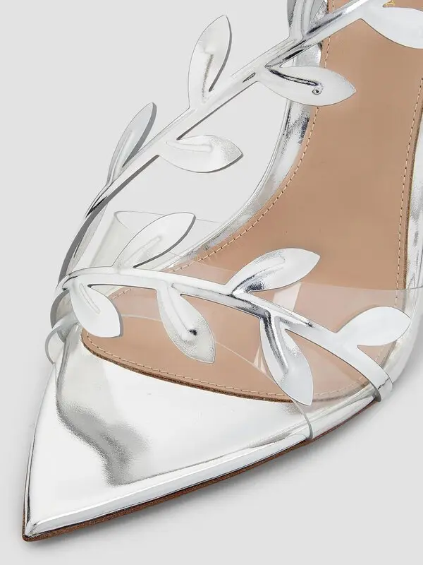 GIANVITO ROSSI Flavia 105mm Sandals - Silver